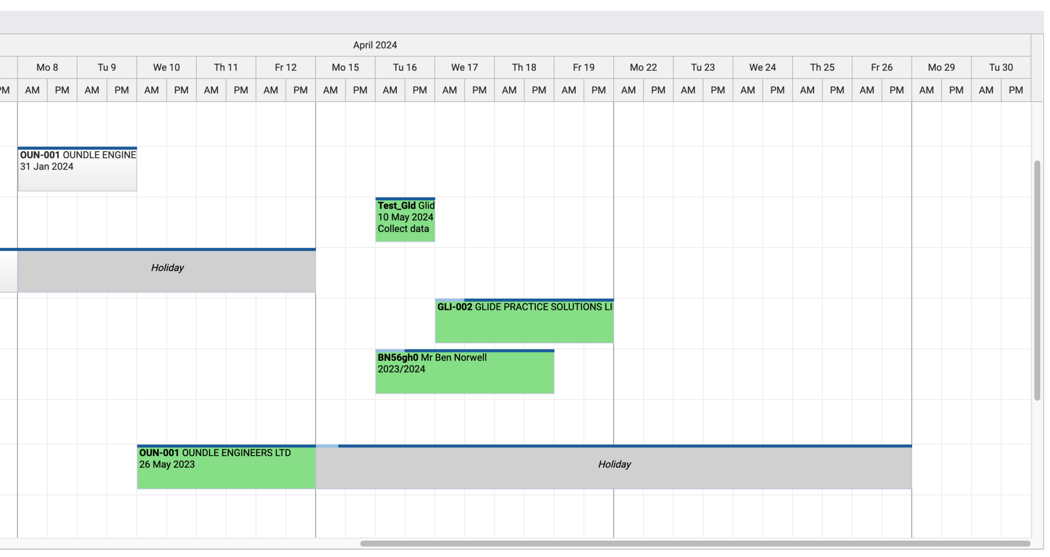 Staff Scheduler - Glide - Workflow and Practice Management for Accountants
